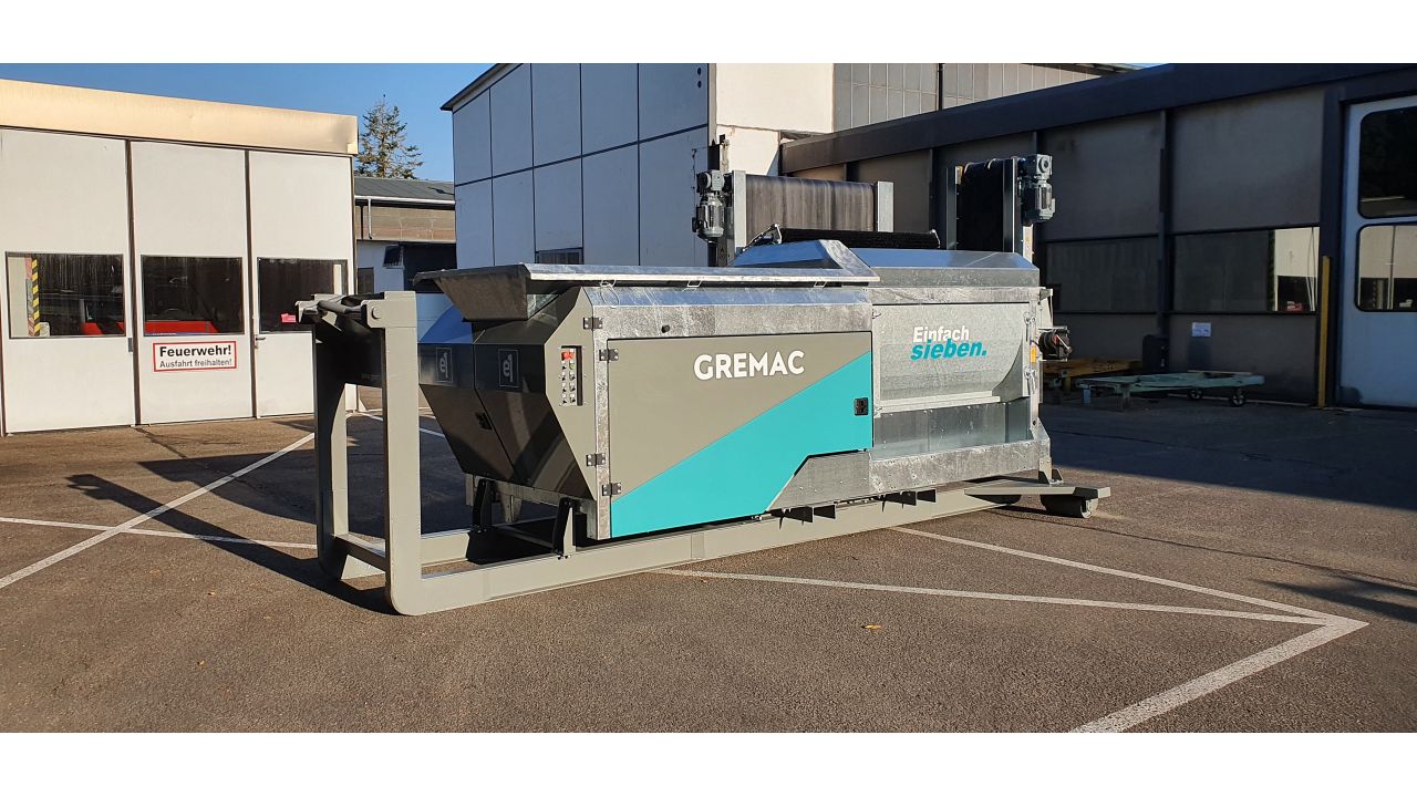 Elektrisk dreven mobil tromlesigte til mange materialer